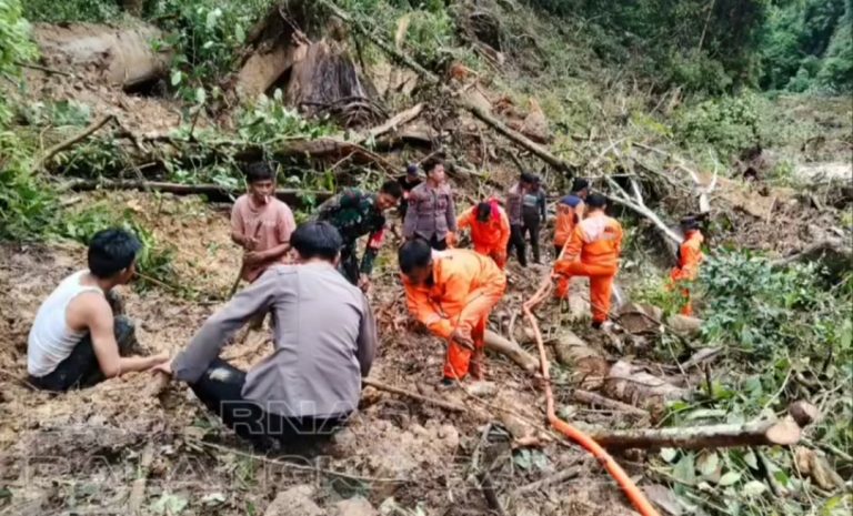 Dua Penambang Korban Longsor di Desa Tumbang Mahuroi Masih Belum ...