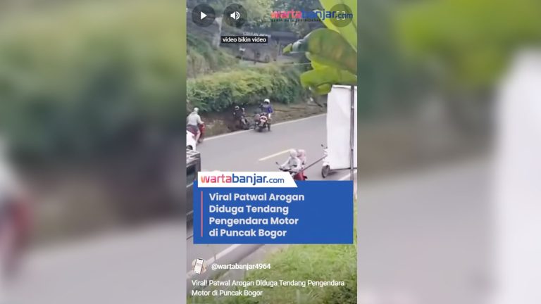 Viral! Patwal Arogan Diduga Tendang Pengendara Motor di Puncak Bogor ...
