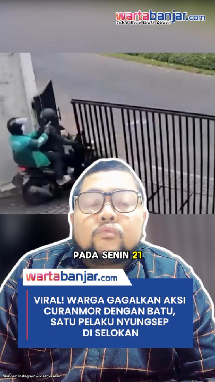 VIDEO - Viral! Warga Gagalkan Aksi Curanmor Dengan Batu, Satu Pelaku ...