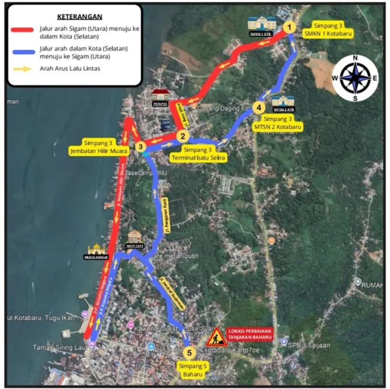 Jalan Tanjakan Baharu Ditutup Hingga 2 Agustus 2025, Polres Kotabaru ...