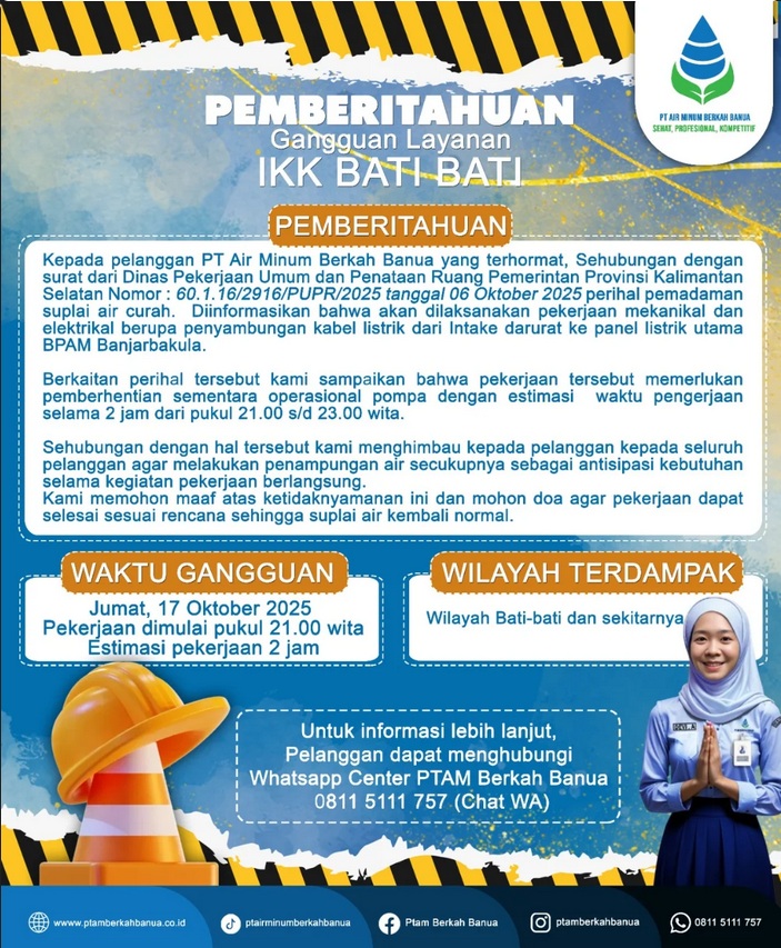 Ada Gangguan Suplai Air Curah dan Penyambungan Kabel Listrik, Air ...