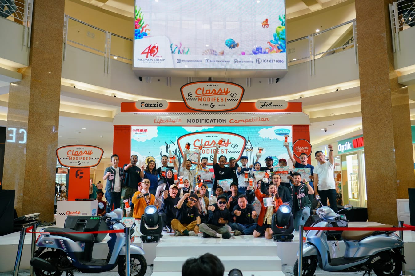 Modifikasi Fazzio dan Grand Filano Pukau Warga Surabaya, Yamaha CLASSY ...